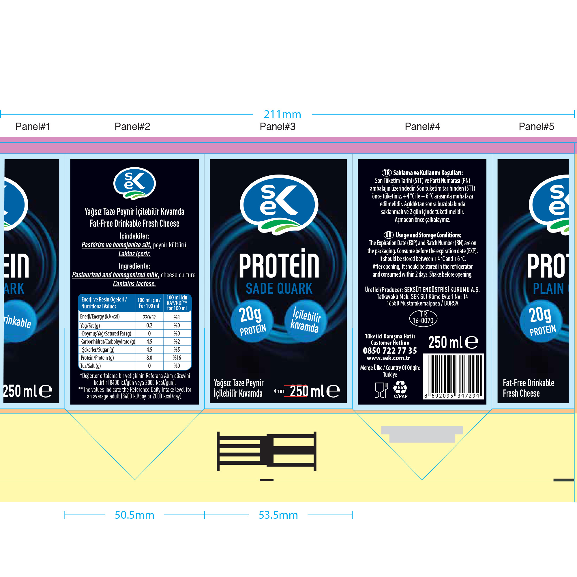 Sek Protein Quark İçilebilir Kıvamda